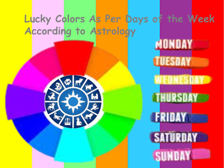 Lucky Colors As Per Days of the Week According to Astrology