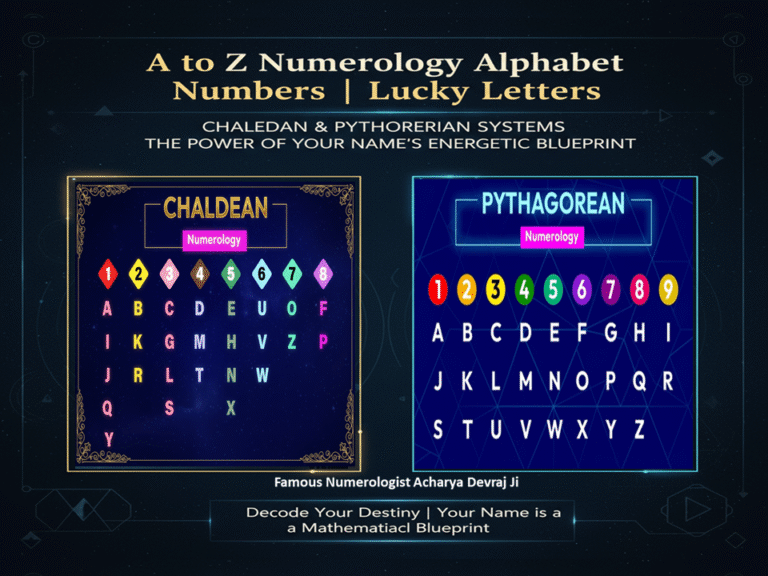 A to Z Numerology Alphabet Numbers | Lucky Letters According to ...