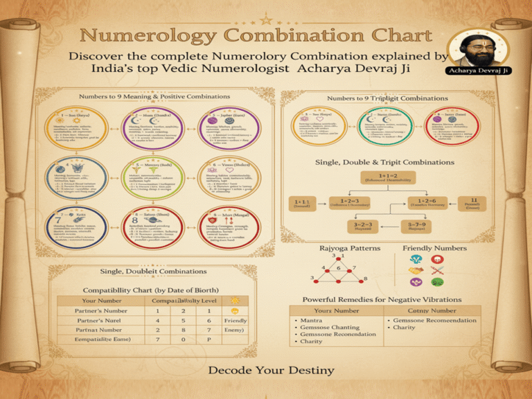 Numerology Combination Chart - Astrology Experts